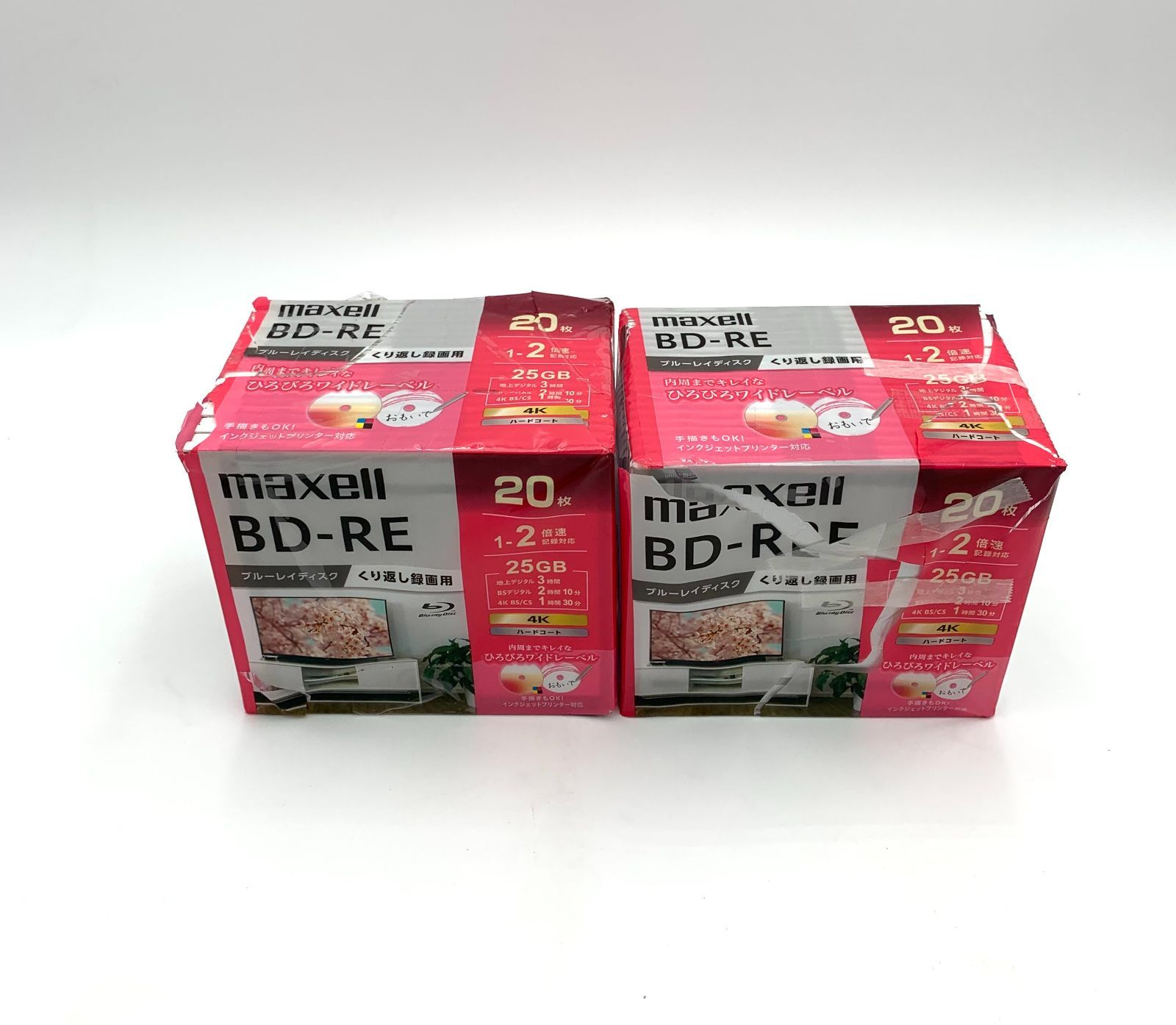 【未使用品】【2個】マクセル maxell 録画用 25GB ブルーレイディスク BD-RE ( 20枚入 ) DT 0426ML001 0120240425101033 - メルカリ