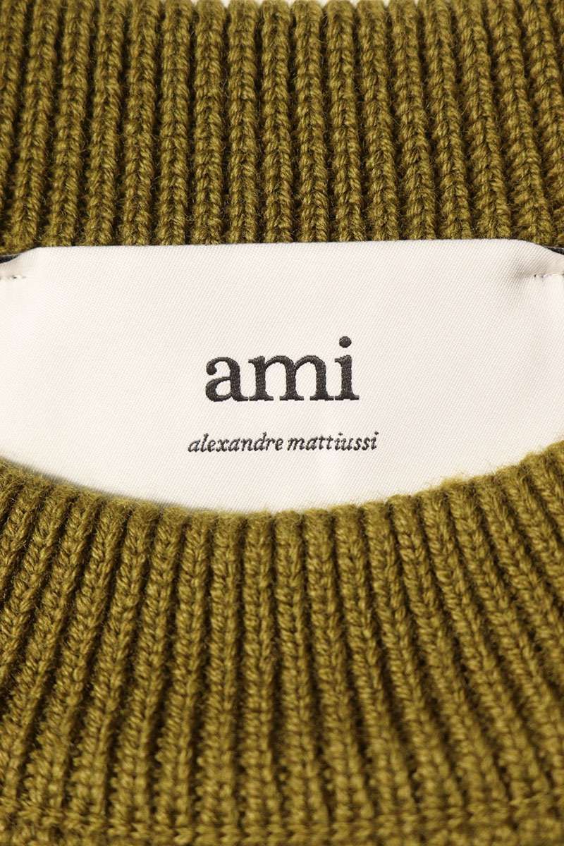 アミアレクサンドルマテュッシ 25AW UKS838 ハートA刺繍クルーネック