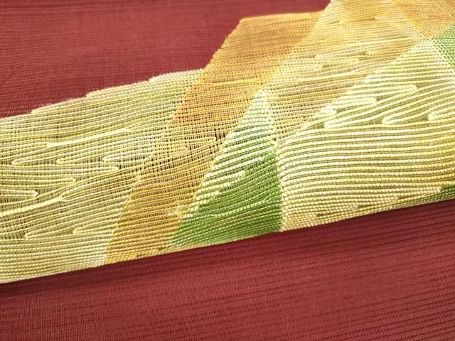 平和屋着物＊夏物 八寸名古屋帯 抽象文様 正絹 逸品 DAAX8954cm 平和屋