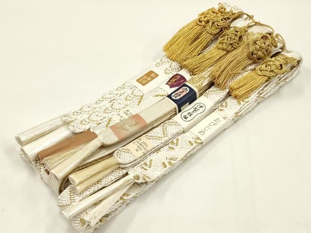 平和屋着物○和装小物 帯締め20本 高麗組 冠組 金糸 逸品 DAAT0781by