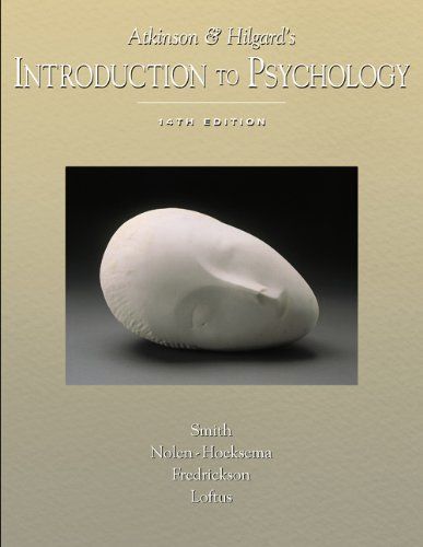 Atkinson and Hilgard's Introduction to Psychology With Infotrac Smith ...