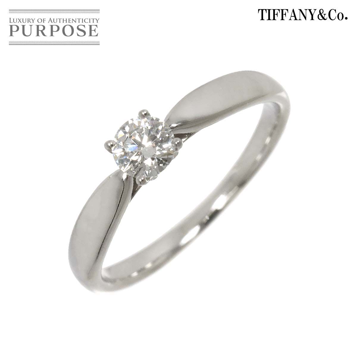 ティファニー TIFFANY&Co. ハーモニー 10.5号 リング ダイヤ 0.27ct F/VS2/3EX Pt 指輪 Harmony Diamond Ring【鑑定書付き ...