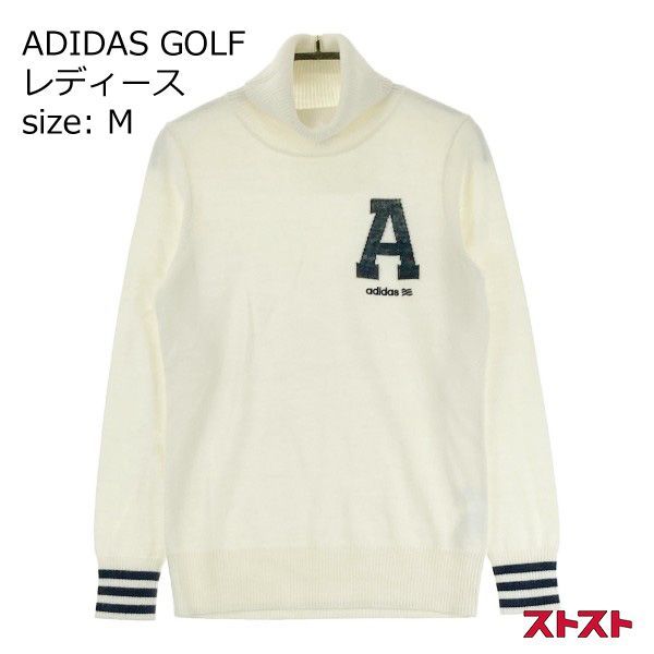 ADIDAS GOLF アディダスゴルフ AF6900 タートルネック ニットセーター ホワイト系 M [240101145779] - メルカリ