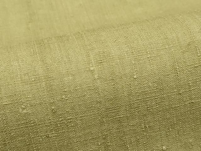 平和屋本店□極上 本場結城紬 重要無形文化財 色無地 桑染色 さが美