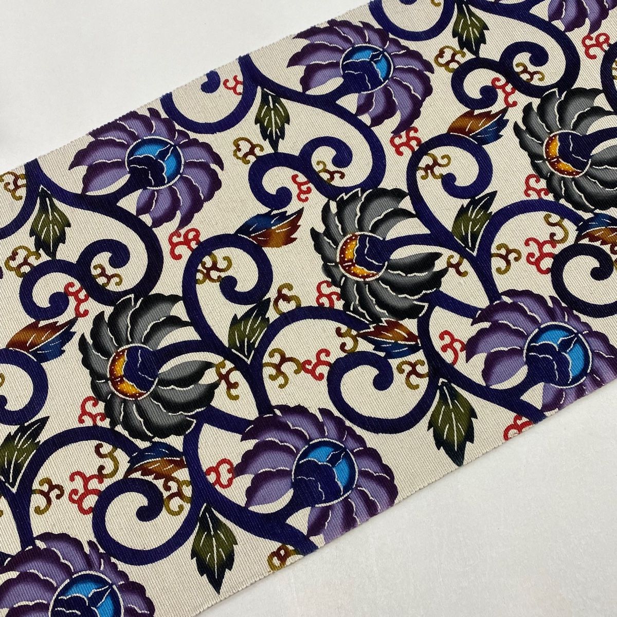 名古屋帯 逸品 証紙 やふそ紅型工房 琉球びんがた 八寸名古屋帯 名古屋帯 逸品 証紙 やふそ紅型工房 琉球びんがた 八寸名古屋帯