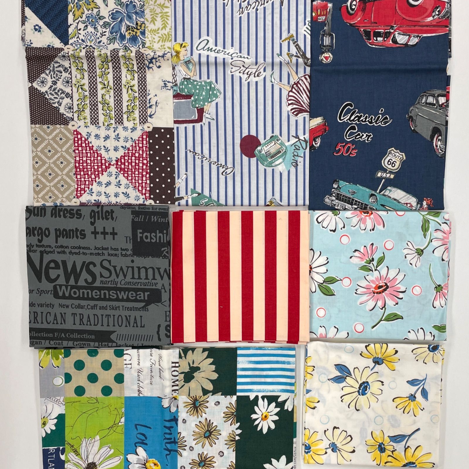 小関鈴子/綿100%/シャーティング/YUWA/50cm×50cm 8枚/Y-090 - メルカリ