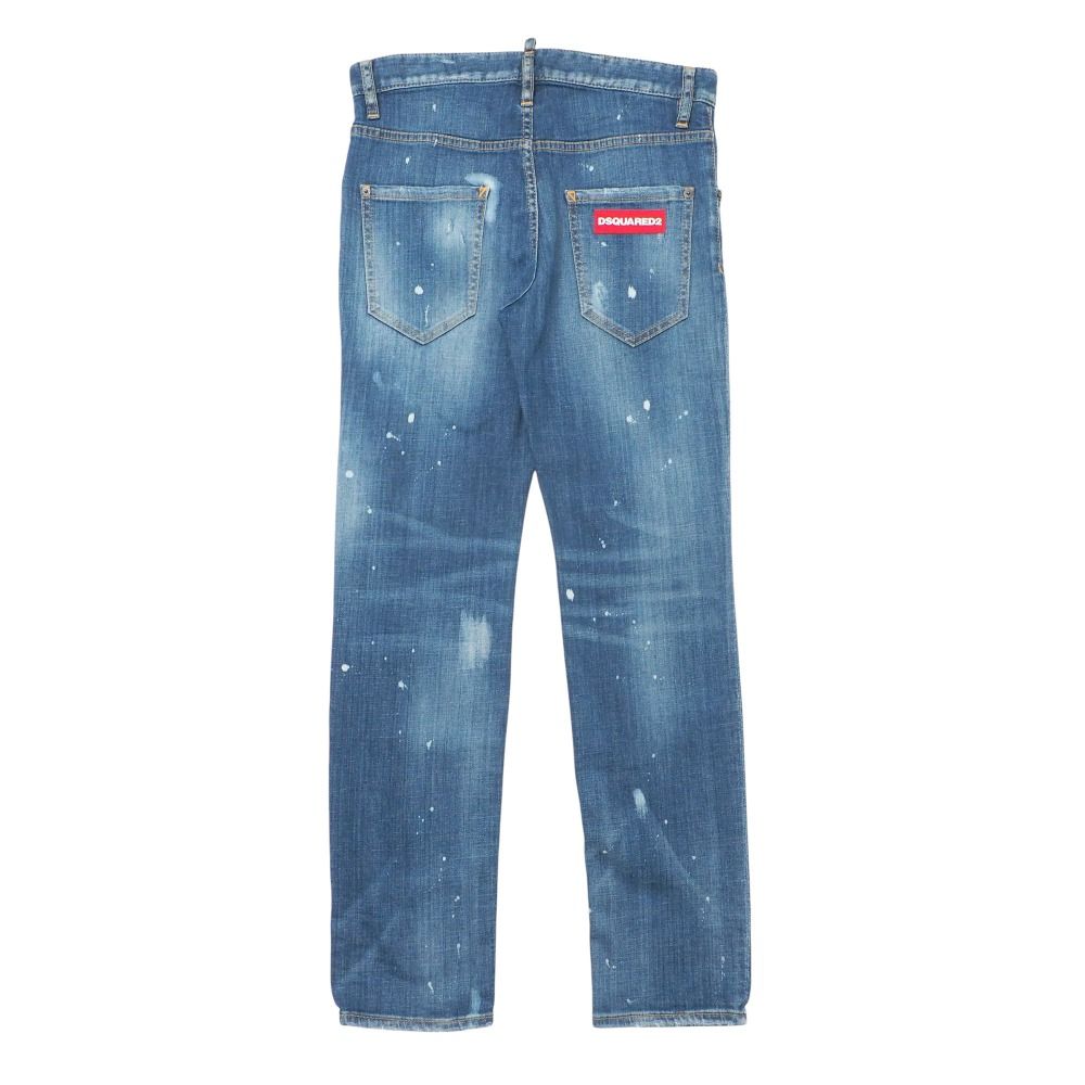 ディースクエアード デニムパンツ クラッシュ ダメ―ジ加工 ペイント