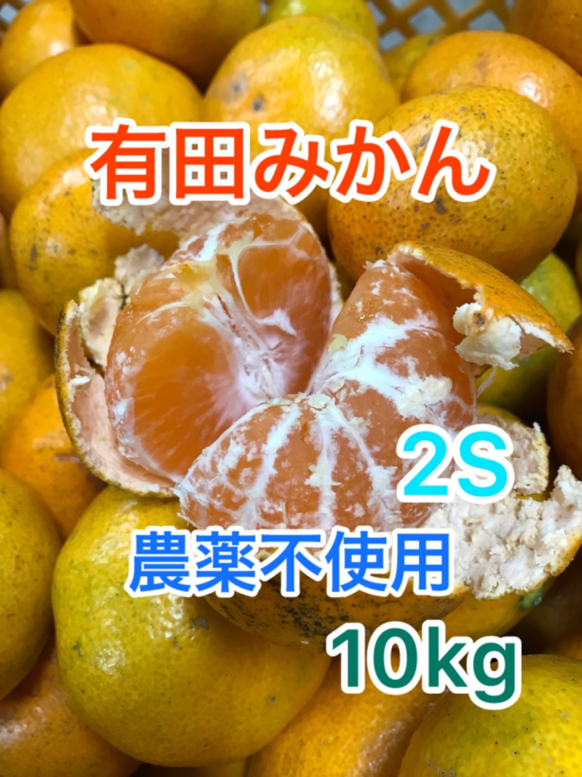 有田みかん 農薬不使用早生みかん 2S 10kg - メルカリ