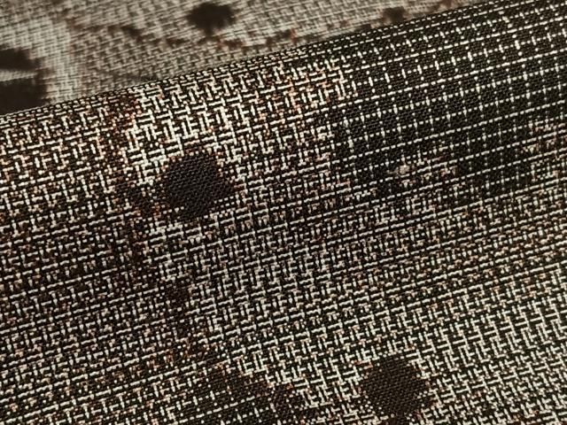 平和屋着物○本場大島紬 割り込み絣 雪輪笹竹文 正絹 逸品 AAAZ0314zg