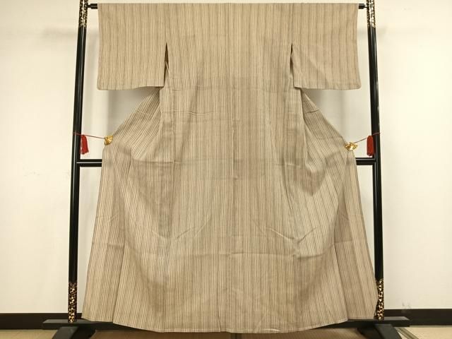 平和屋着物▽江戸小紋 単衣 角通し 正絹 逸品 DAAW9224sf