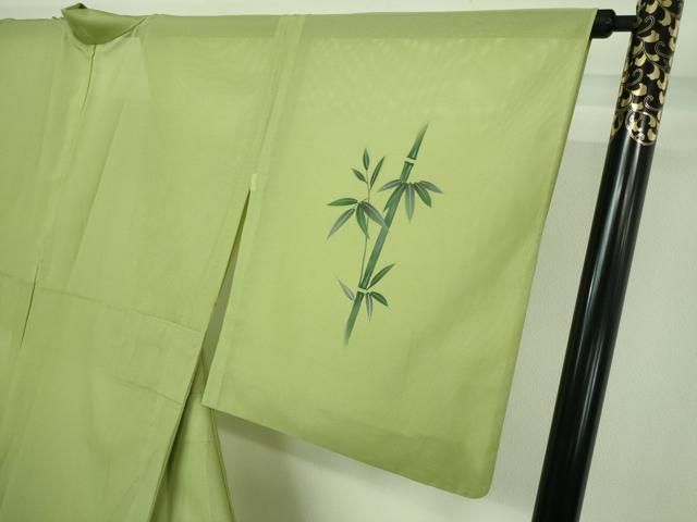 平和屋着物＊夏物 訪問着 絽 笹竹文 洗える着物 DAAU6102sf