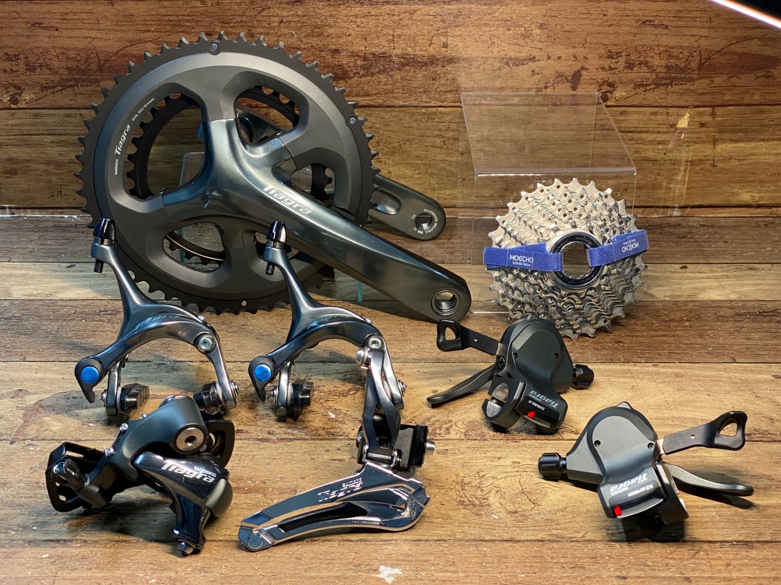 HT711 シマノ SHIMANO ティアグラ 4700 セット (SL-4700,RD SS,FD 直付,BR,FC 170 50-34 ...