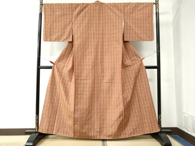 平和屋着物○上質な紬 花織 吉祥文 正絹 逸品 CAAW7914yc - メルカリ