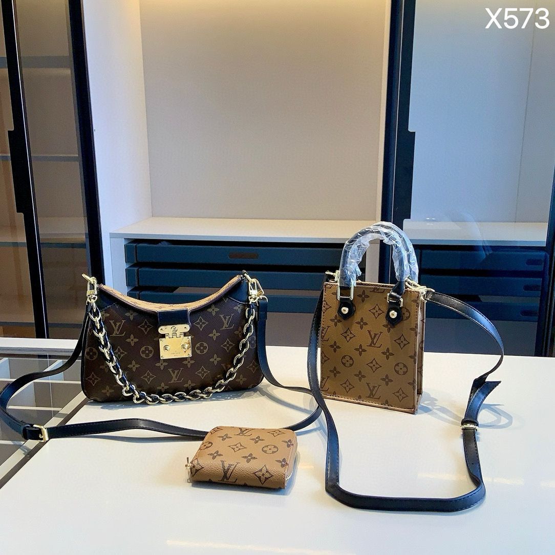 [本日特価] 全新シリーズセット X573 - LV クロワッサンバッグ + LV ミニ楽譜バッグ + LV 財布 本日限定特別割引！[本日 ...