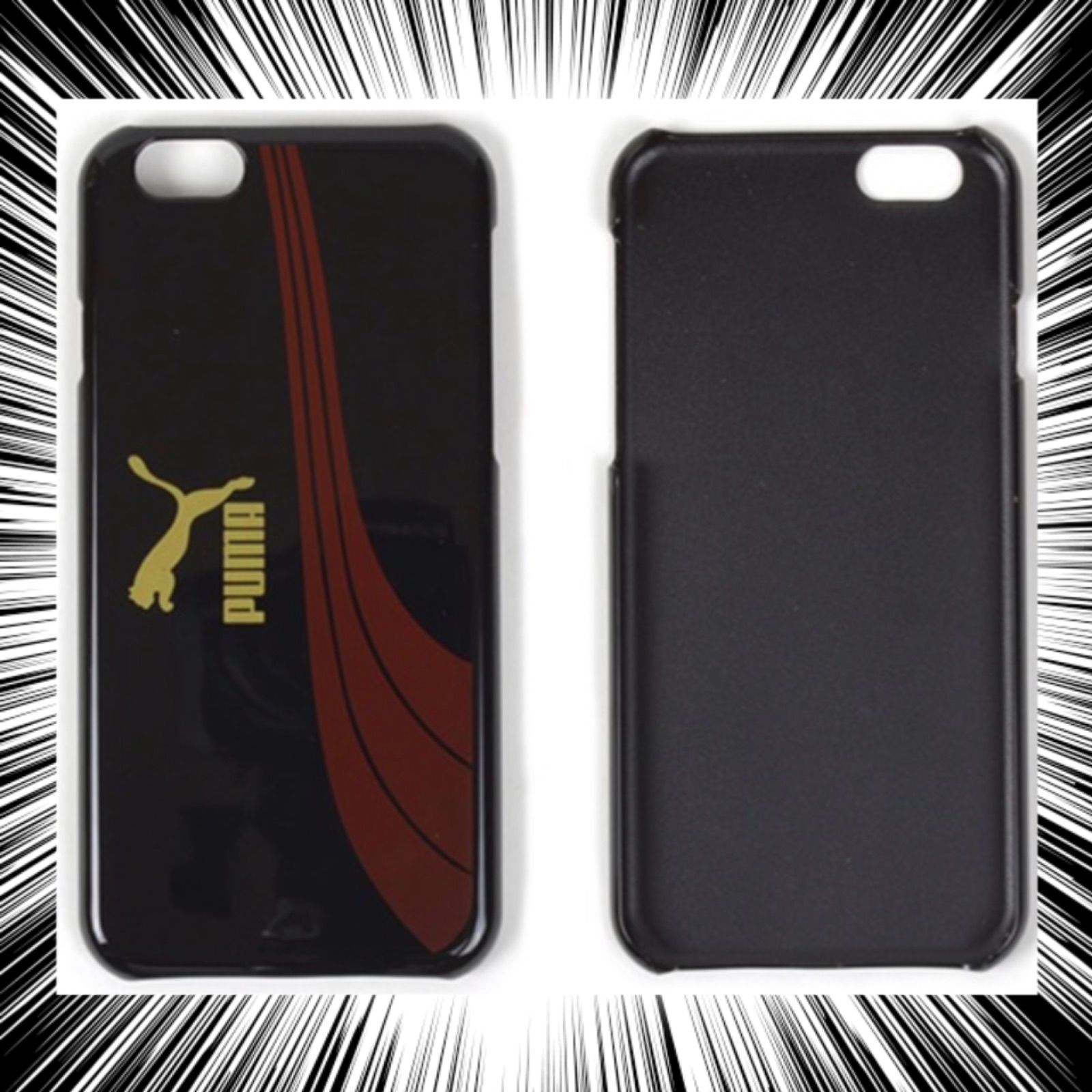 PUMA プーマ iPhoneケース ブラック iPhone6/6S/SE - メルカリ