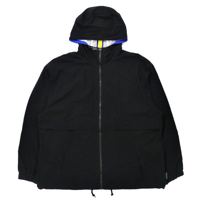 PACIFIC TRAIL ( LONDON FOG ) ビッグサイズ ナイロンパーカー L ブラック ドローコード 90年代 スリランカ製 ...