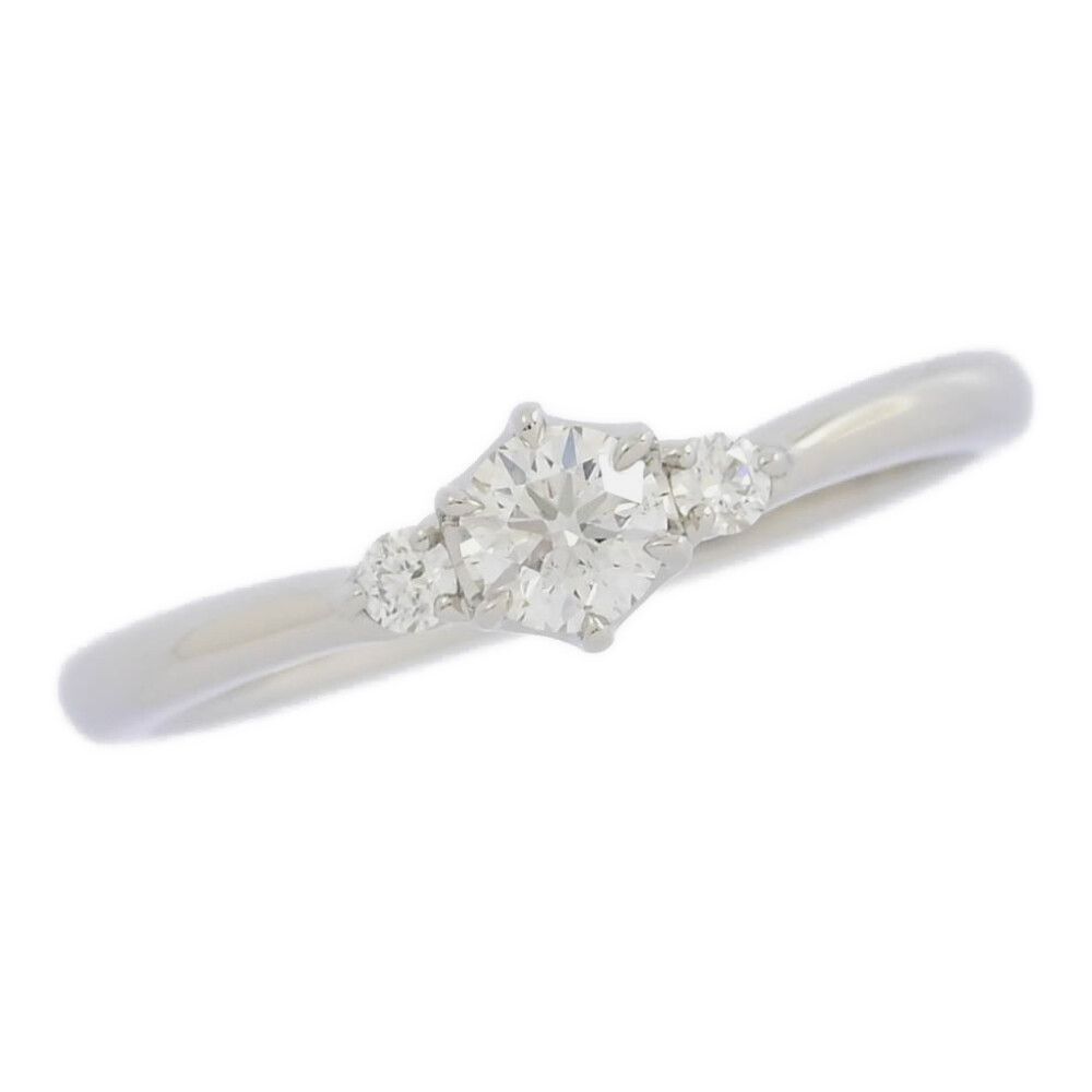 銀座ダイヤモンドシライシ ダイヤモンドリング・婚約指輪/0.193ct/FD:0.052ct/Pt950-3.2g/11号/#51/プラチナ/Ginza Diamond Shiraishi【♀ ...