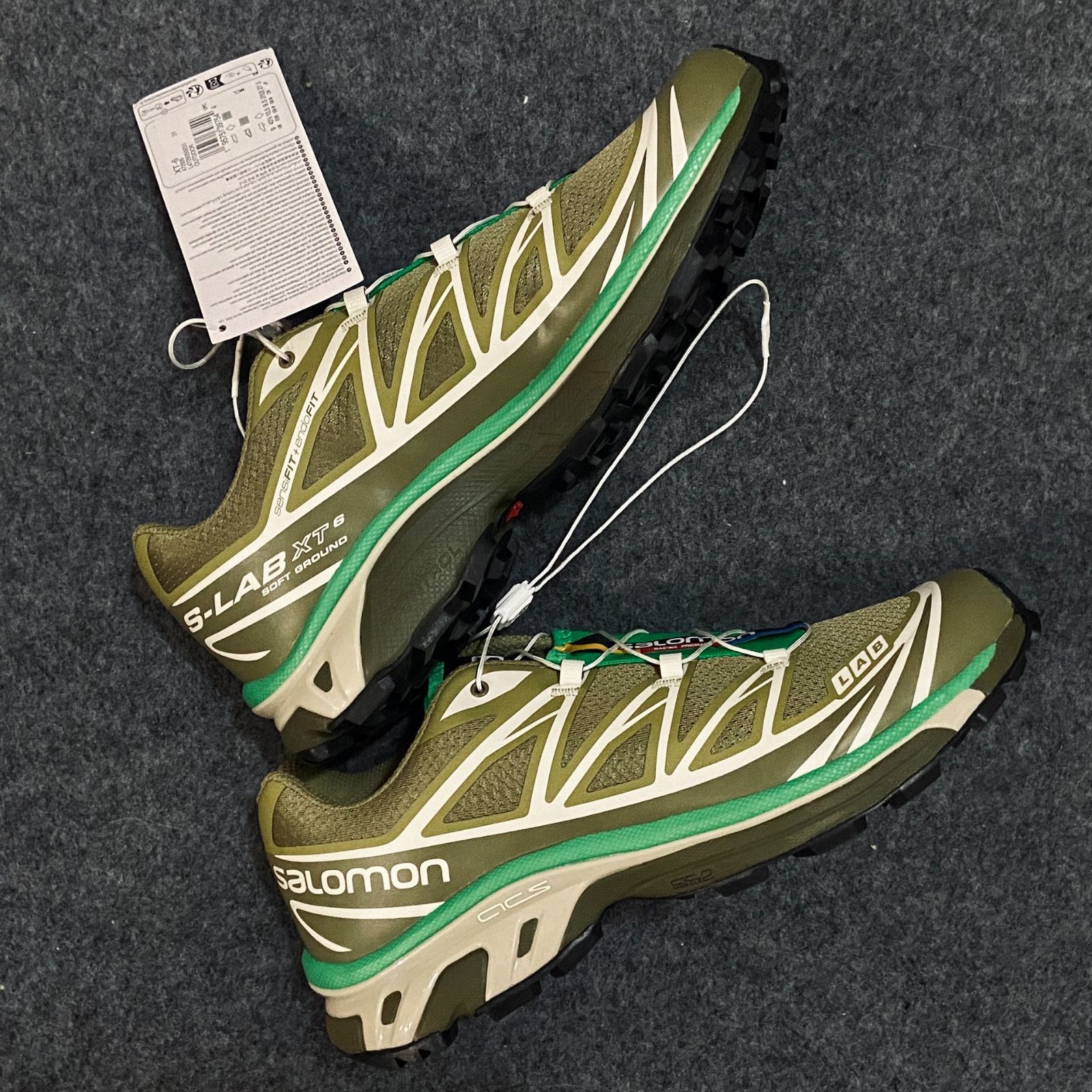 値下げします 新品 salomon サロモン スニーカー 472935 Xt-6 ローカット スニーカー モスグリーン系 salomon ...