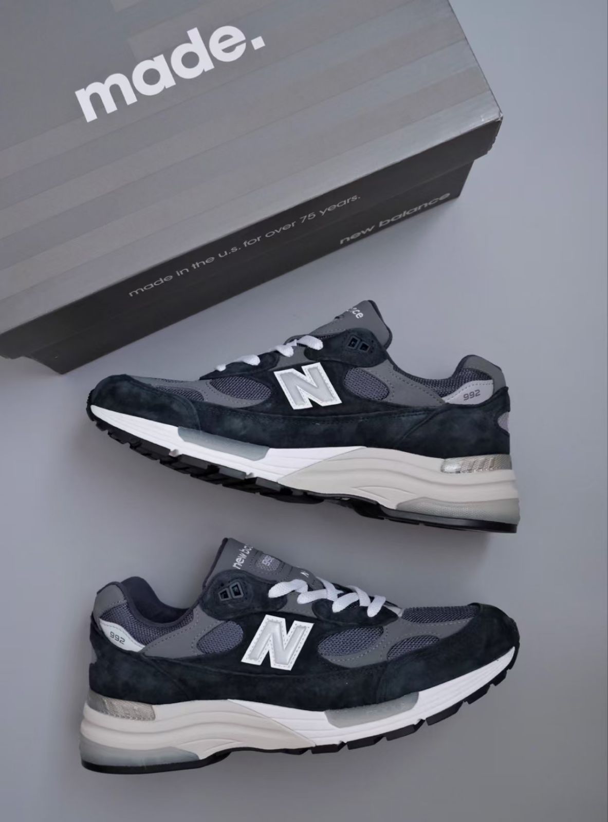 新品 未使用 New Balance ニューバランス M992 GG New Balance 992 “Navy Grey“ ニューバランス M992GG メンズ スニーカー ランニング ...