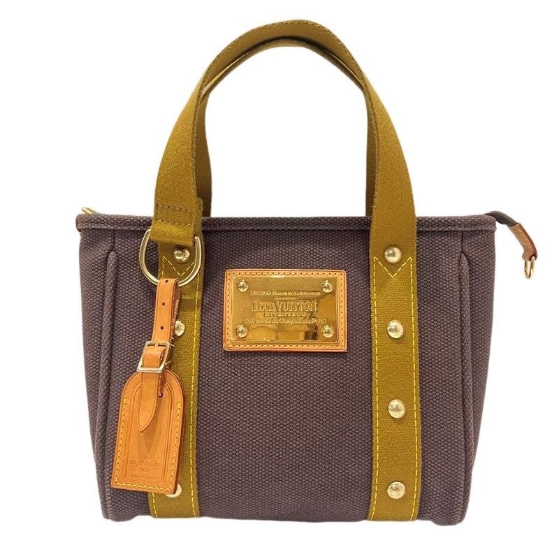 LOUIS VUITTON ルイ・ヴィトン アンティグア カバPM トートバッグ M40089 ブラウン×カーキ 保存袋付き 【中古品】 22409K462 - メルカリ