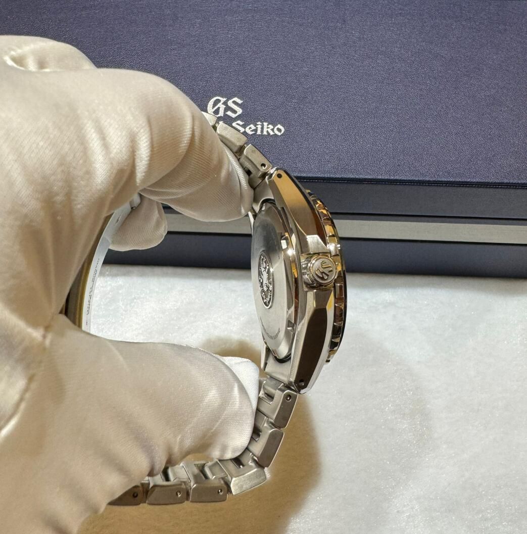 中古美品 グランドセイコー SLGA015 エボリューション9 コレクション スプリングドライブ 自動巻き キャリバー9RA5 潮パターン ...