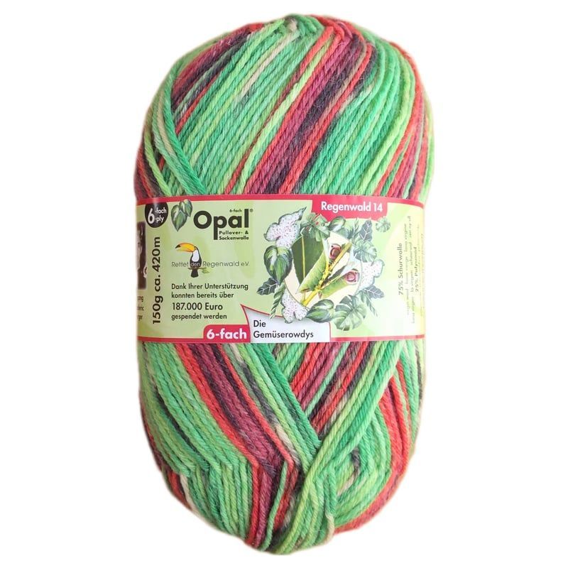 Opal 熱帯雨林14 6ply ソックヤーン 毛糸 - メルカリ
