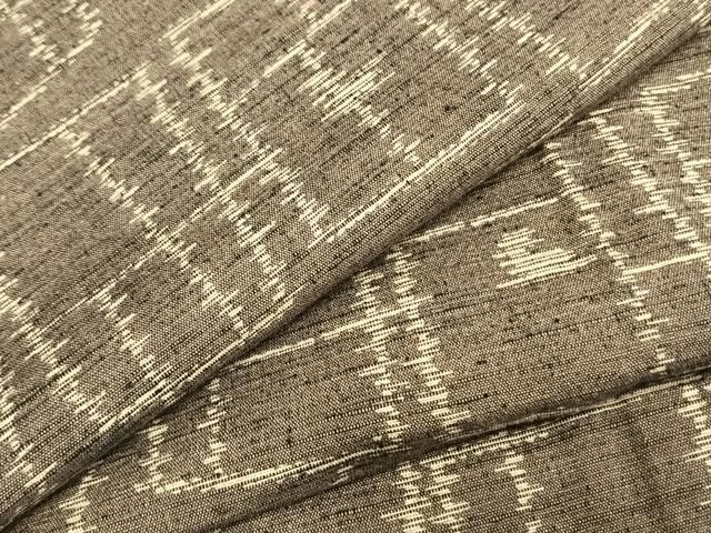 平和屋着物▽上質な小紋 単衣 幾何学文様 正絹 逸品 AAAW7803fy