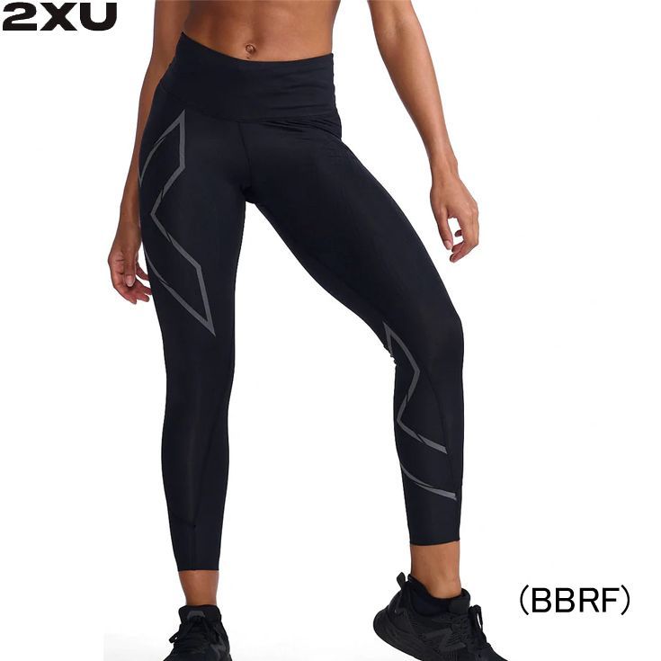 2XU ライトスピード MCS ミッドライズ コンプレッションタイツ ランニングパンツ ウィメンズ レディース 女性【wa6523b-blkbrf】陸上・ランニング用品 XS (BBRF ...
