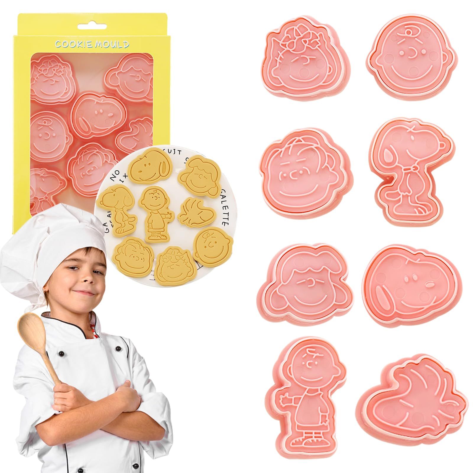 【在庫処分】クッキーDIY 製菓道具 手作り 型 クッキー 誕生日プレゼント キッチングッズ お菓子作り 人気 可愛い キャラクター グッズ 親子ゲーム クッキー型抜き スヌーピー 贈り物 ...