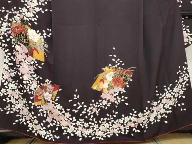 平和屋着物●豪華振袖　刺繍　草花文　暈し染め　金彩　銀通し地　正絹　逸品　DAAQ2859ps 平和屋着物○豪華振袖 刺繍 草花文 暈し染め 金彩 銀通し地