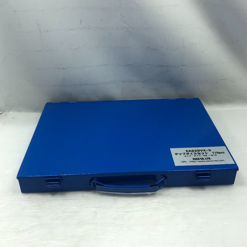 エスコ M6-M24タップダイスセット 並目/細目 EA829VX-2 シルバー 中古