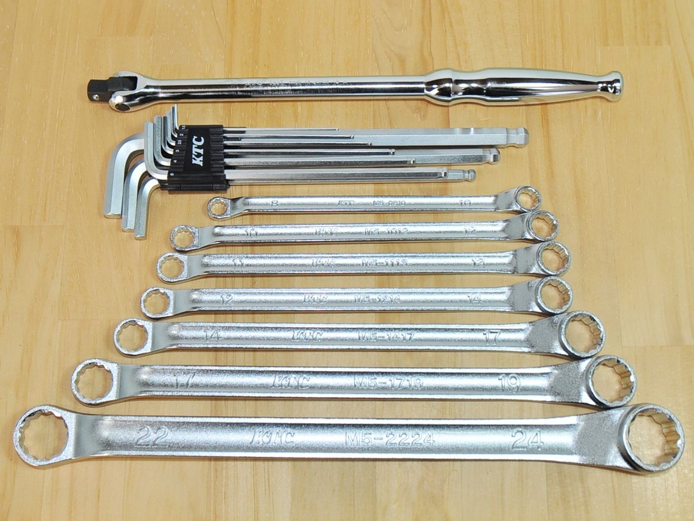 KTC ロング メガネレンチ 7本 スピンナハンドル 六角棒レンチ セット - メルカリ