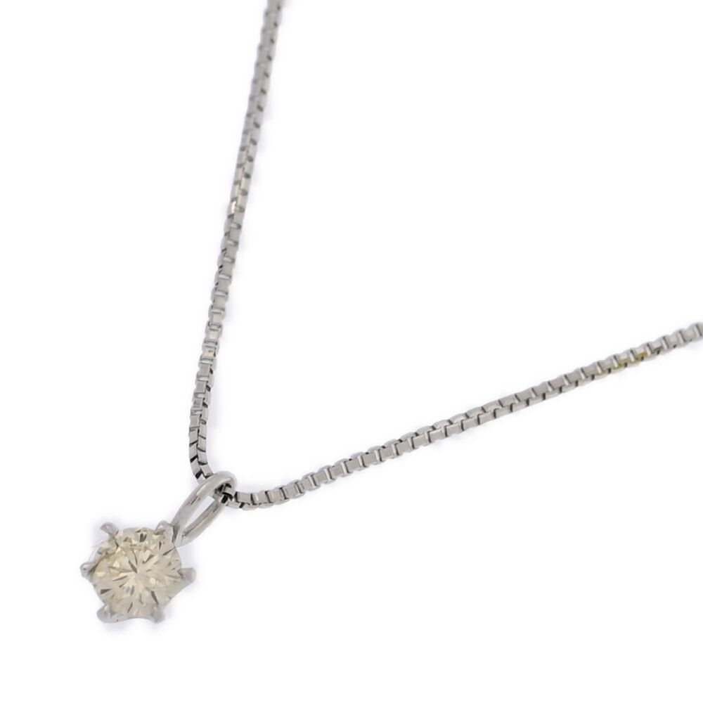0.1ct/4月誕生石 1P・ダイヤモンド ネックレス・ペンダント/K18WG/750-1.1g/ホワイトゴールド/プレゼント/記念日【♀】【N】【レディース】 546072【中古】 - メルカリ