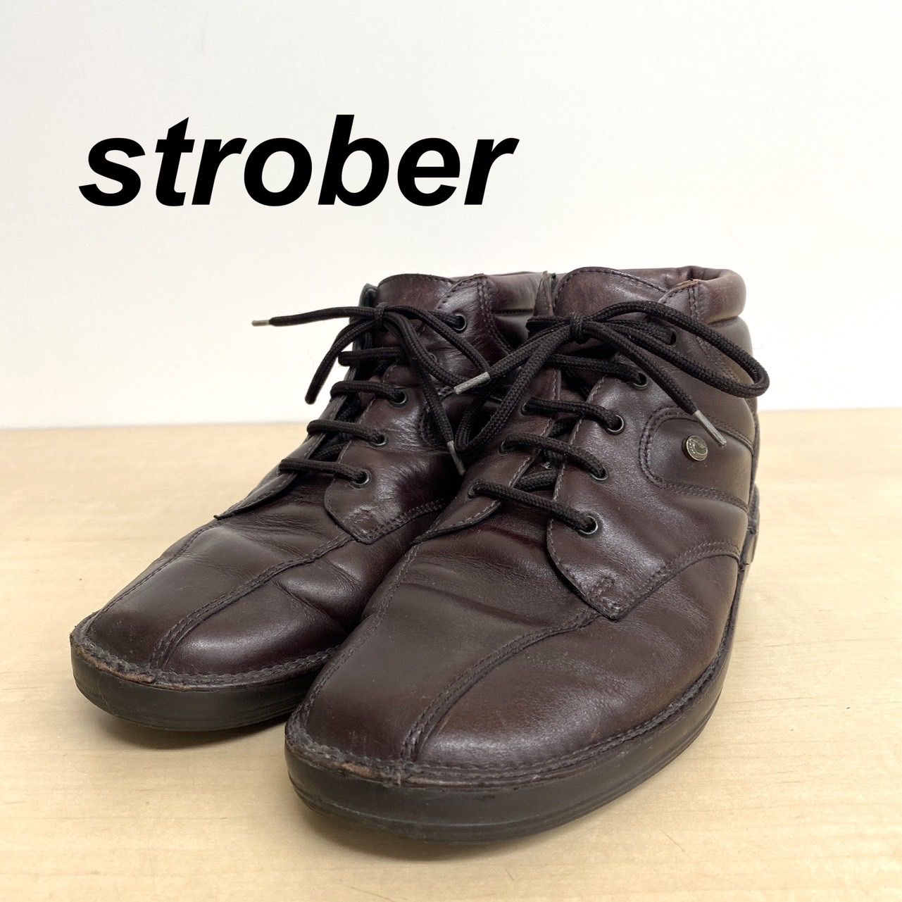 strober レザー 革靴 ショートブーツ レディース K78 - メルカリ strober レザー 革靴 ショートブーツ レディース K78 - メルカリ