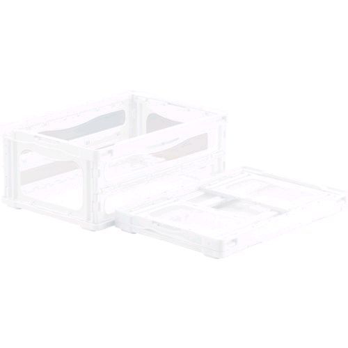 【新品・90営業日以内発送】三甲 サンコー SKMLOO30BWH 折りたたみコンテナー 559140 マドコンライトO－30Bホワイト ...