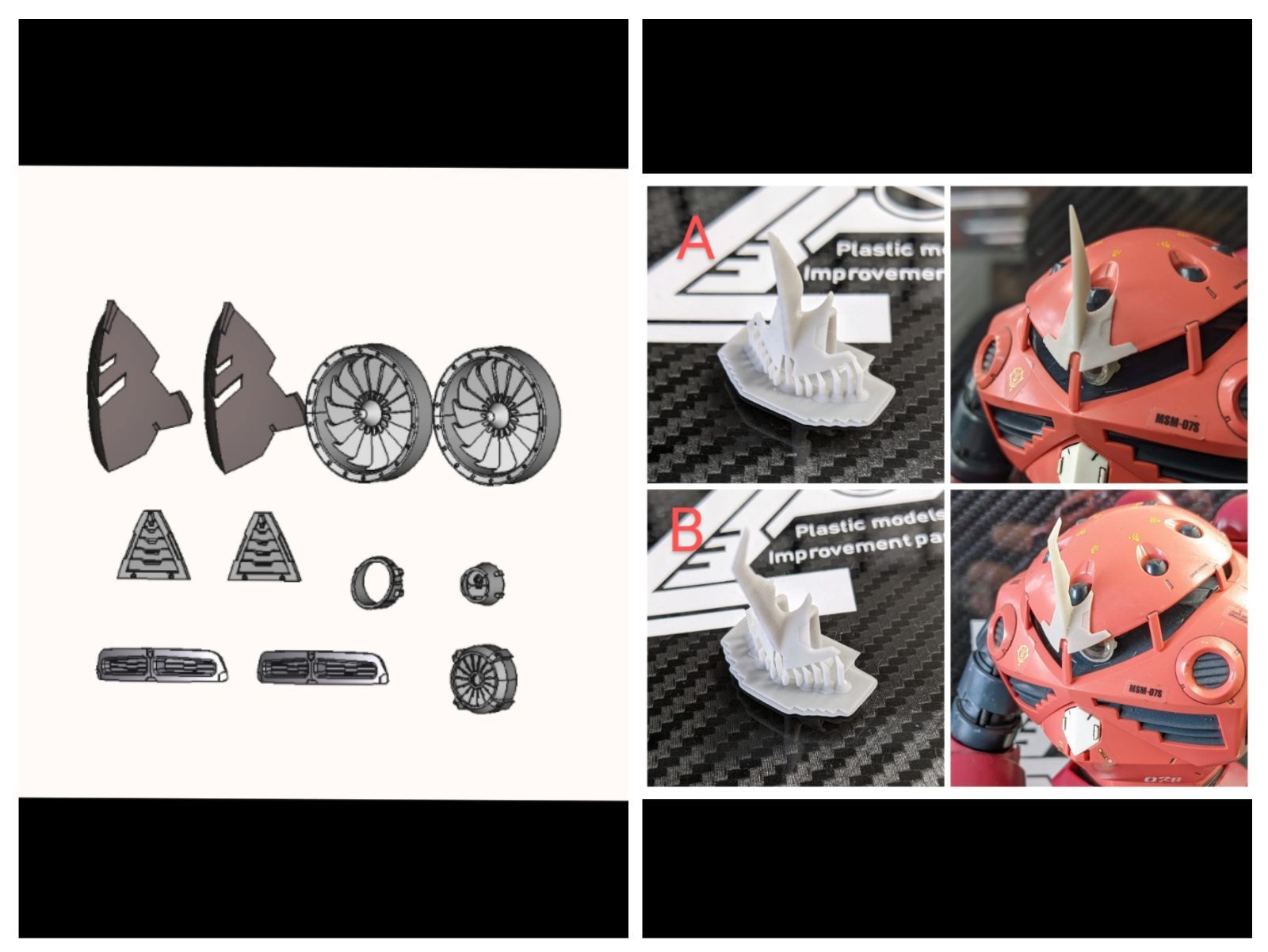 ZEOPLANT製 ガンプラMGズゴック用 ショートパーツ7点セット+アンテナA or B - メルカリ