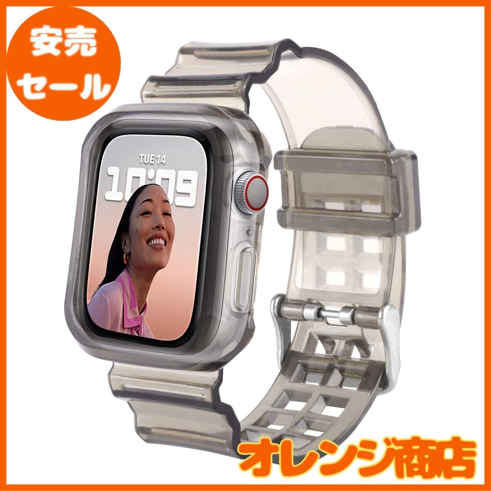 POLINK コンパチブル Apple Watch バンド 45mm 44mm 42mm 41mm 40mm 38mm 耐衝撃 上質なTPU ...