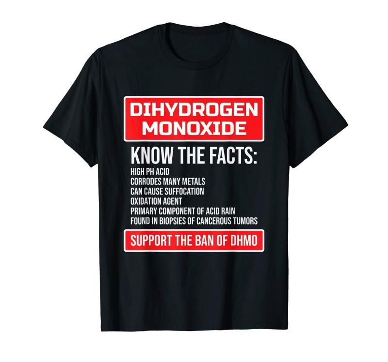一酸化二水素 アウェアネス DHMO Ban Tシャツ - メルカリ