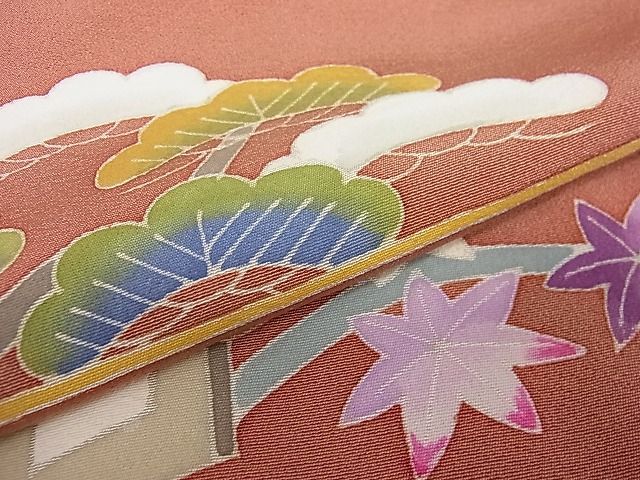 平和屋着物■極上　本加賀友禅作家　土田外男　黒留袖　水辺風景飛鶴花文　暈し染め　逸品　未使用　DZAB1178kh5 平和屋着物□極上 本加賀友禅作家 土田外男 黒留袖 水辺風景