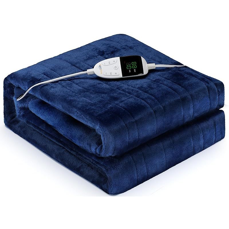 【新品】 Keenstone 電気毛布 掛け敷き兼用 188*130cm 厚手 両面フランネル 電気ブランケット 自動恒温運転で賢く節電 ...