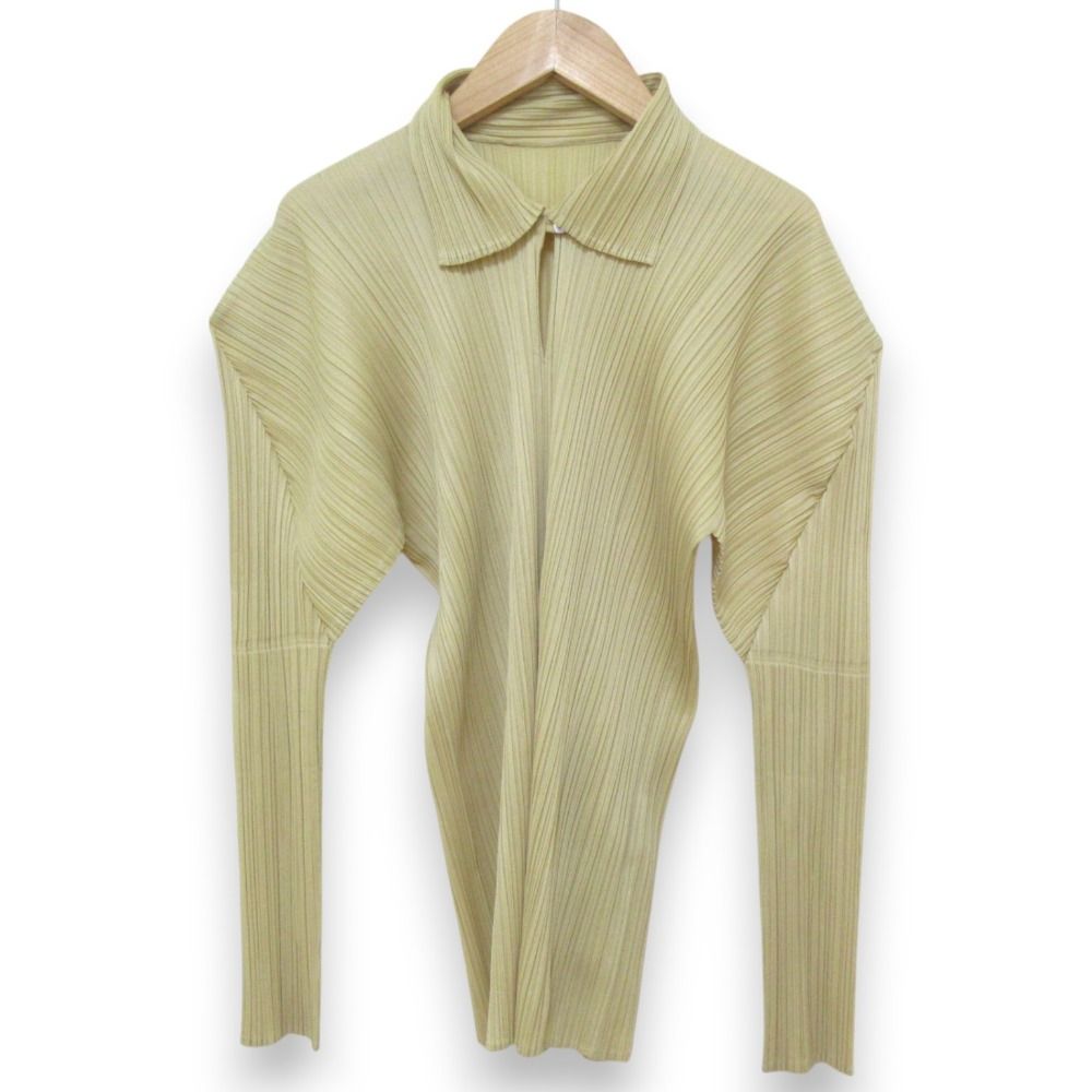美品 PLEATS PLEASE プリーツプリーズ イッセイミヤケ プルオーバー 長袖 プリーツシャツ ブラウス PP04-JK606 サイズ ...