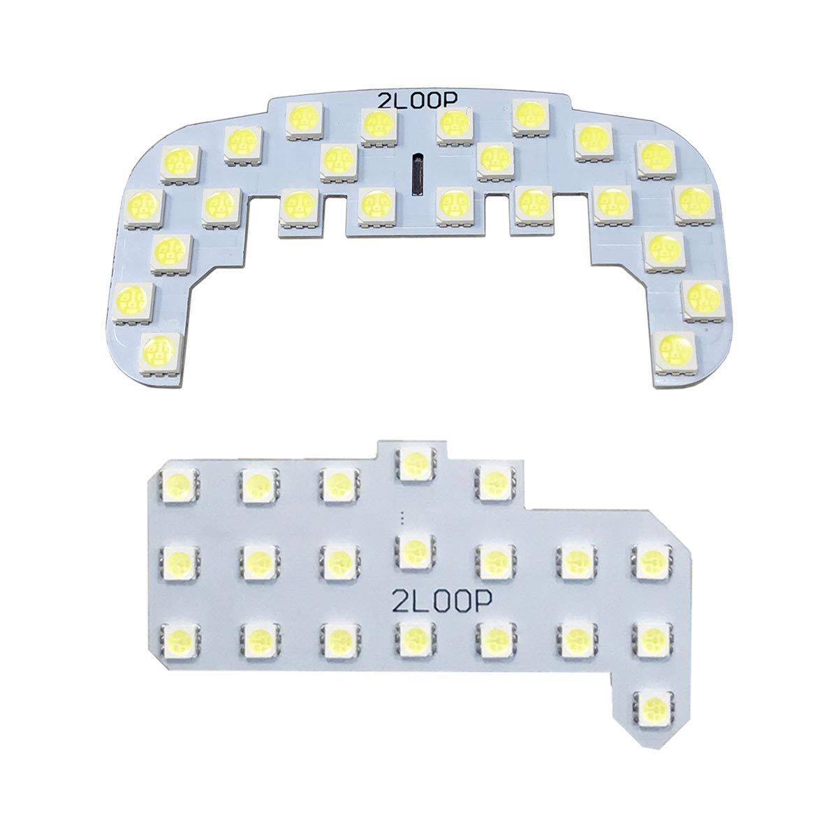【数量限定】2LOOP(ツーループ) 3チップSMD2点 エブリィワゴン DA17W DA64W スクラムワゴンDG17W DG64W クリッパーリオなど ハイルーフ車専用 LEDルームランプ ...