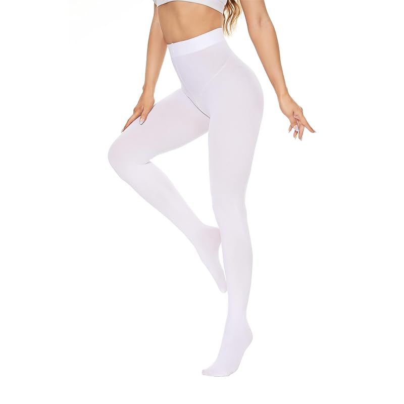 [DUCMODA] レディース80デニールタイツ ソフト 不透明 無地 パンティーストッキング-ホワイト-S-M 1 - メルカリ