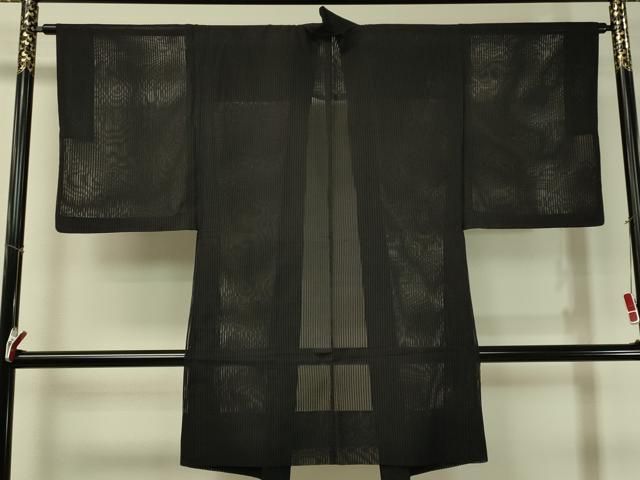 平和屋着物▽男性 長羽織 スリーシーズン 春夏秋 塵除け 霞紋