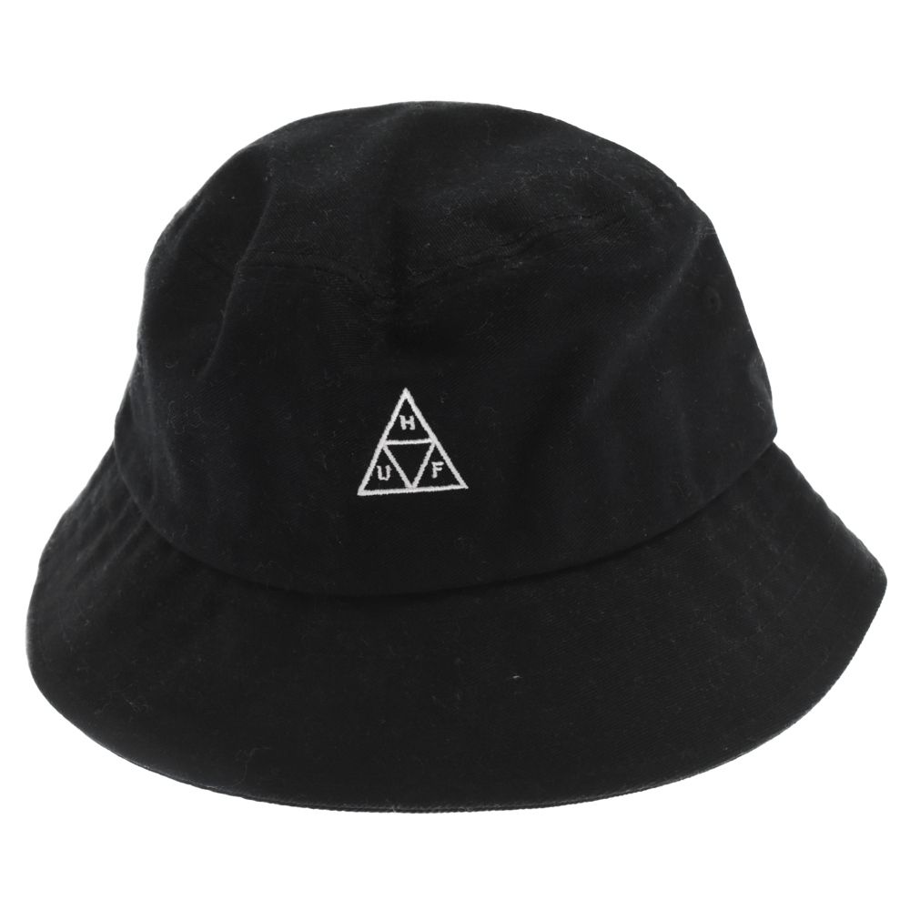 HUF (ハフ) SET TT BUCKET HAT ロゴ刺繍バケットハット 帽子 HT00618 ブラック - メルカリ
