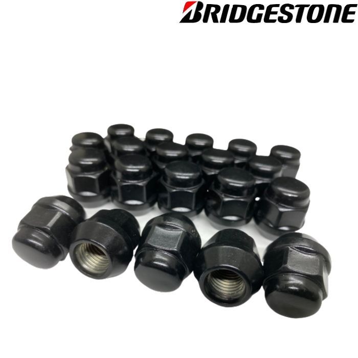ブリヂストン ホイールナット AX-LUG NUTS 2P Short type ブラック 約25mm 20個 M12×P1.25/P1.5-19HEX/21HEX - メルカリ