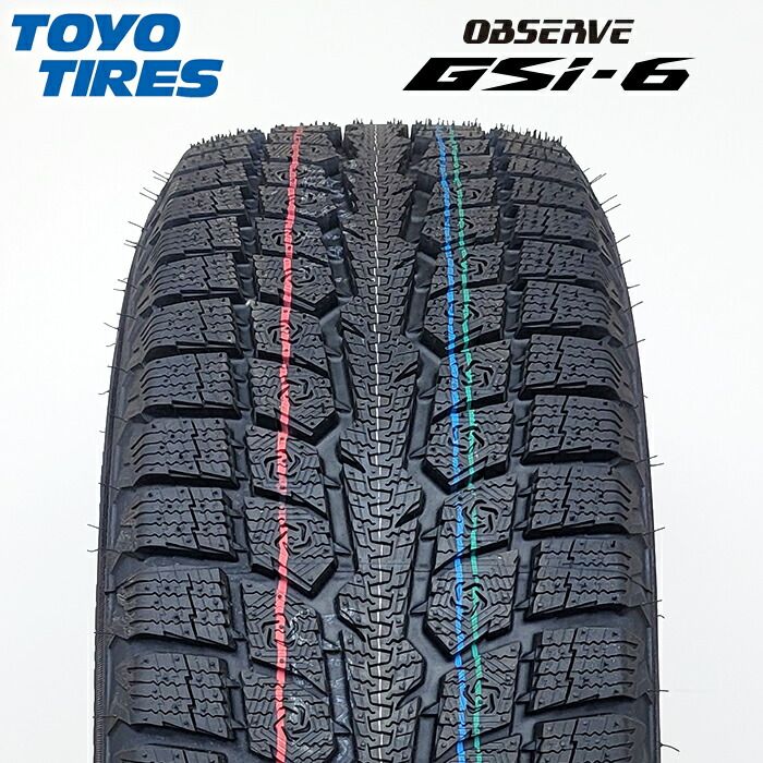 【2023年製】送料無料 TOYO TIRES 235/60R18 107H OBSERVE GSi-6 オブザーブ ジーエスアイ シックス トーヨー スタッドレス 冬タイヤ 雪 氷 ...