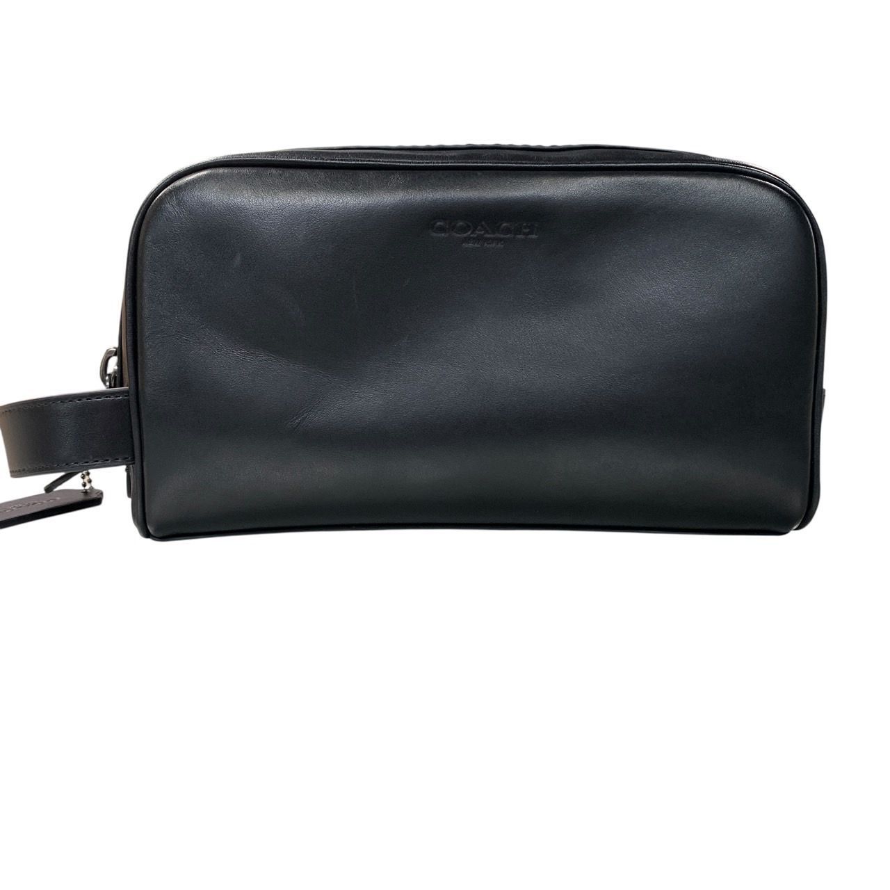 ♪2971 コーチ バッグ セカンドバッグ アクセサリーポーチ ポーチ メンズ レディース COACH 2522 QB/BK レザー スモール ...
