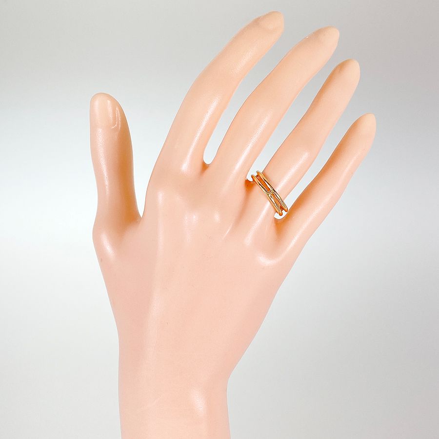 エルメス HERMES アリアンヌ K18PG 8号(48) リング sst【中古】 - メルカリ