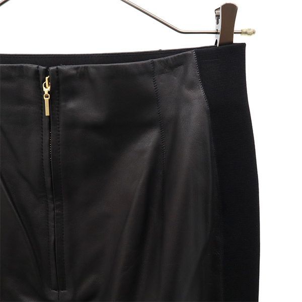 エポカ 三陽商会 ラムレザー ロングスカート 40 ブラック EPOCA レディース エポカ 三陽商会 ラムレザー ロングスカート 40 ブラック EPOCA